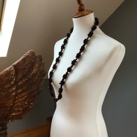 Vintage | Jewelry | Authentic Hawaiian Koa Seed Lei Necklace | Poshmark
